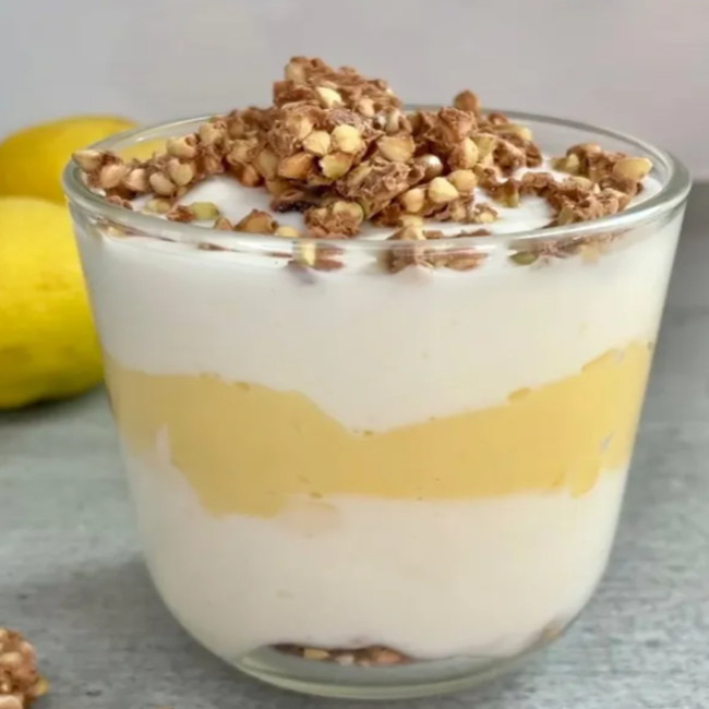 Verrine healthy façon tarte au citron